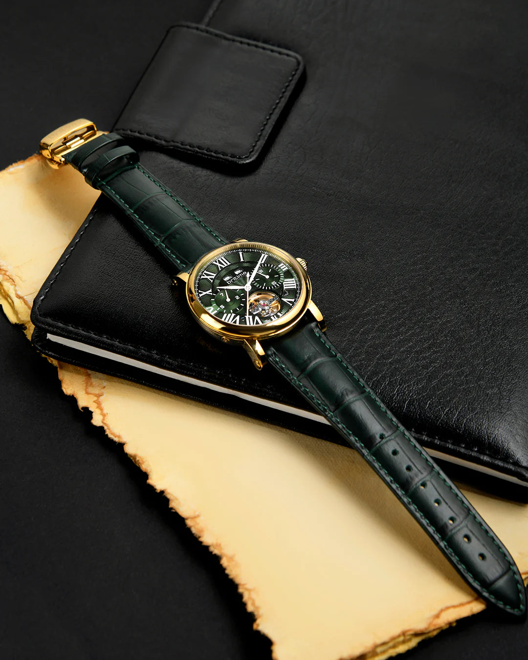 Britime Motion Green Dial With Roman Numerals Men's Watch - 323-L21412 ...