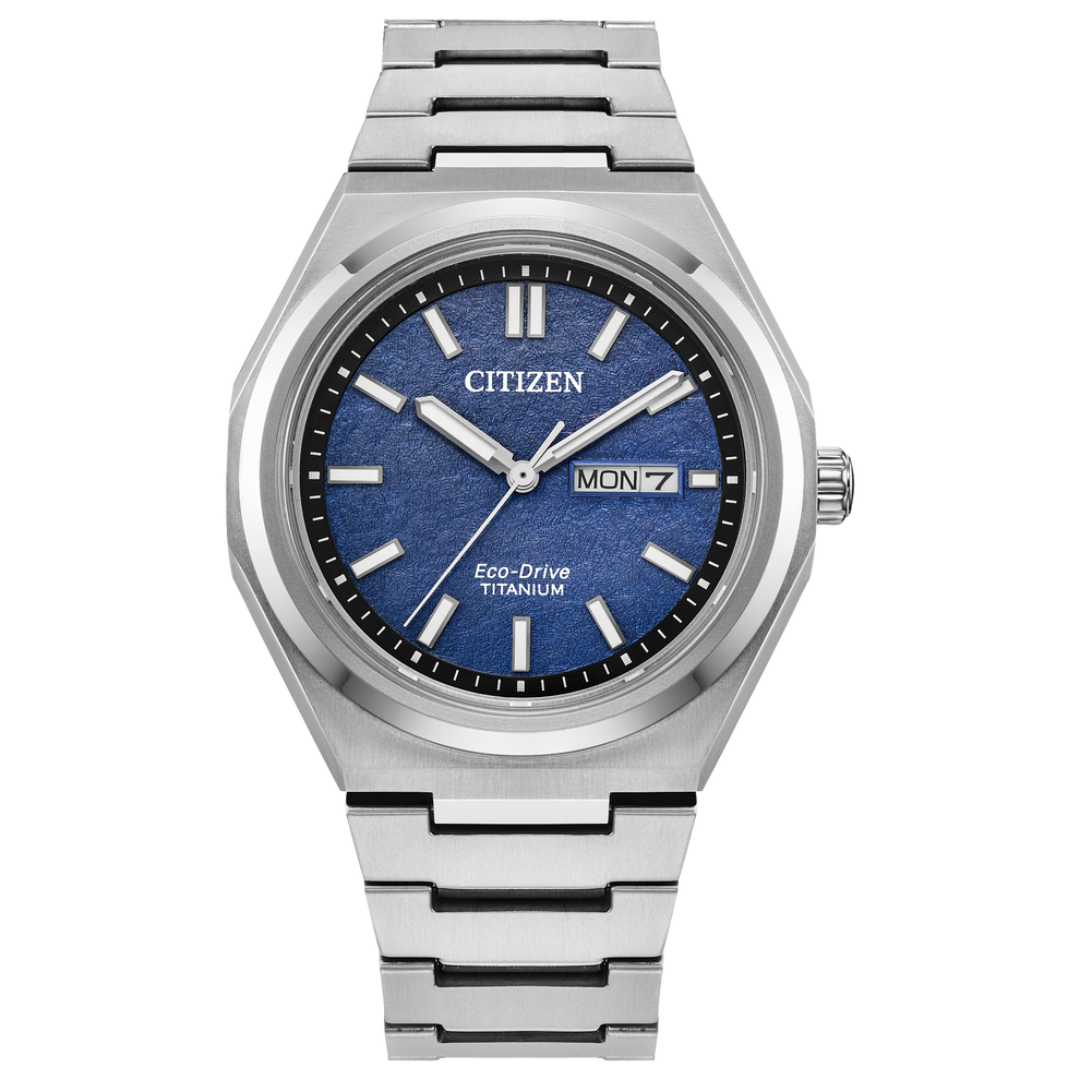 AW0130-85L Citizen | Blue Dial Zenshin Three-hand Watch (Men) – Sai ...