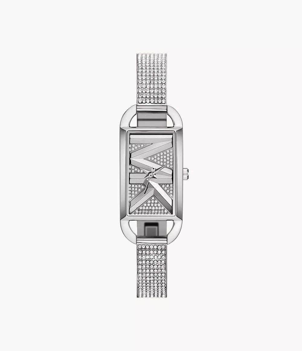 MK4841 Michael Kors | Three-Hand Silver-Tone Stainless Steel Watch ...