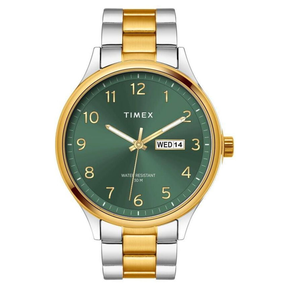 Timex Full Arabic Green 43mm Dial Men's Astrological Watch - TWEG18443 ...