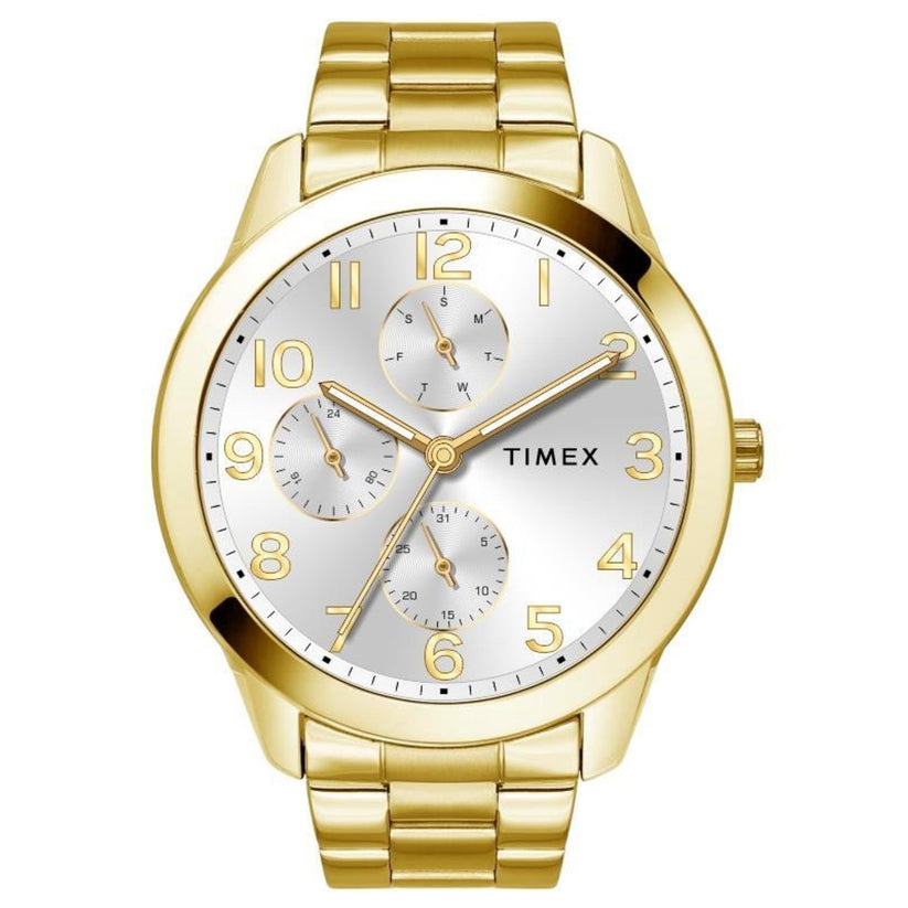 Timex Full Arabic Silver Dial Men's Astrological Watch - TWEG18524 – Sai Creations Watches