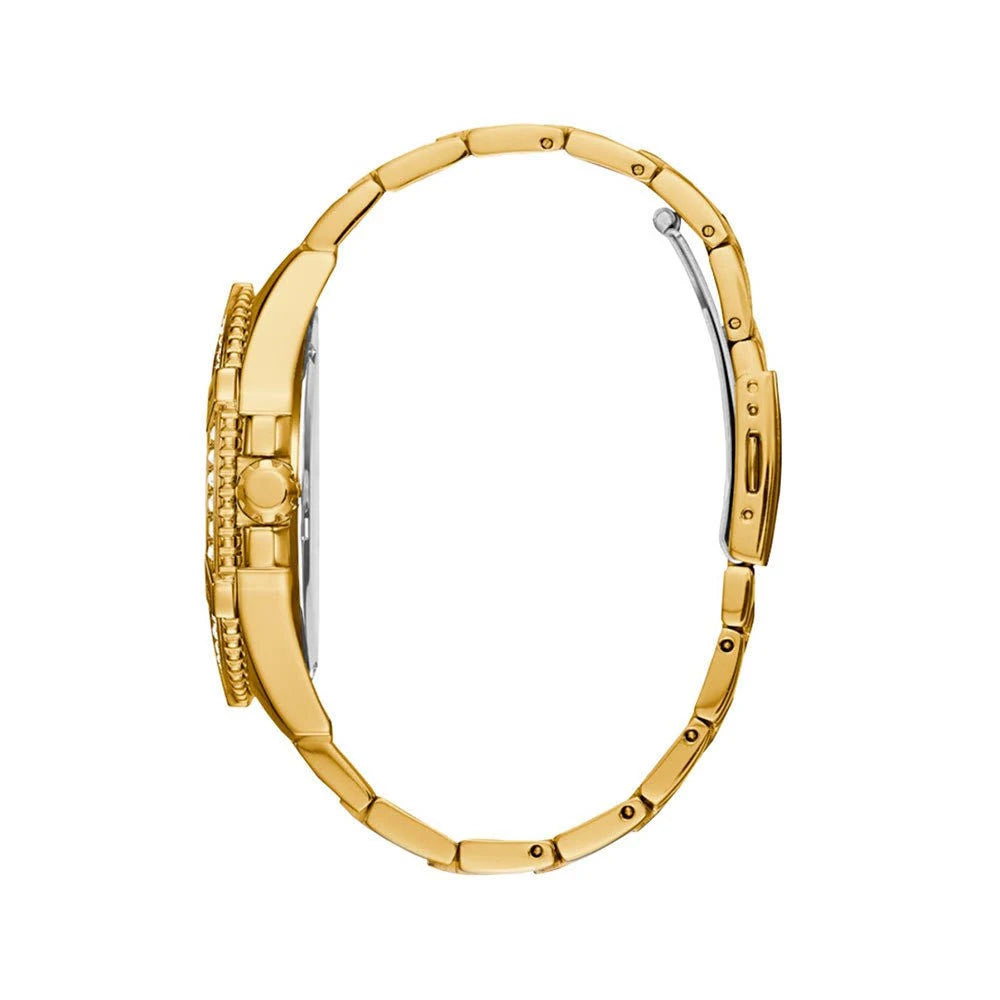 W0799G2 | GUESS Analog Champagne Dial Men's Watch – Sai Creations Watches
